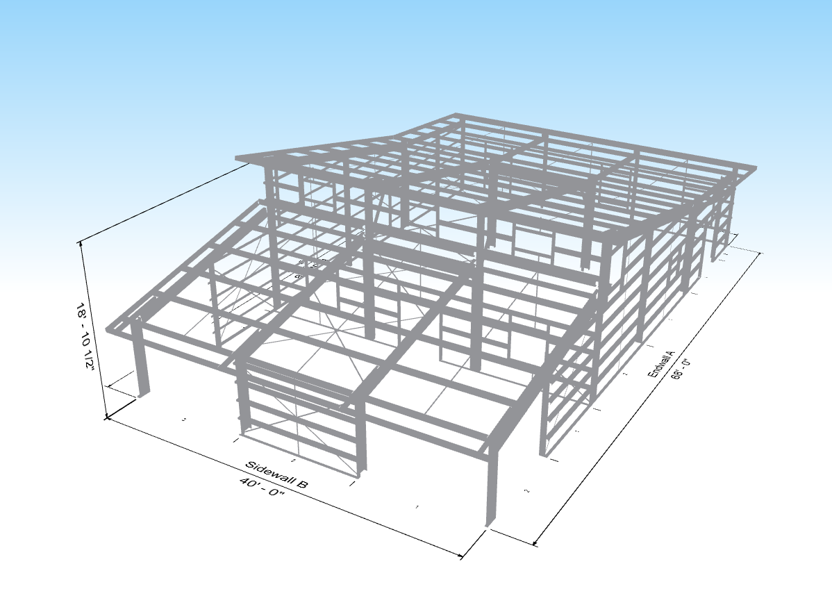 SINGLE SLOPE ROOF BARNDOMINIUM - Easy Up Eco Structures