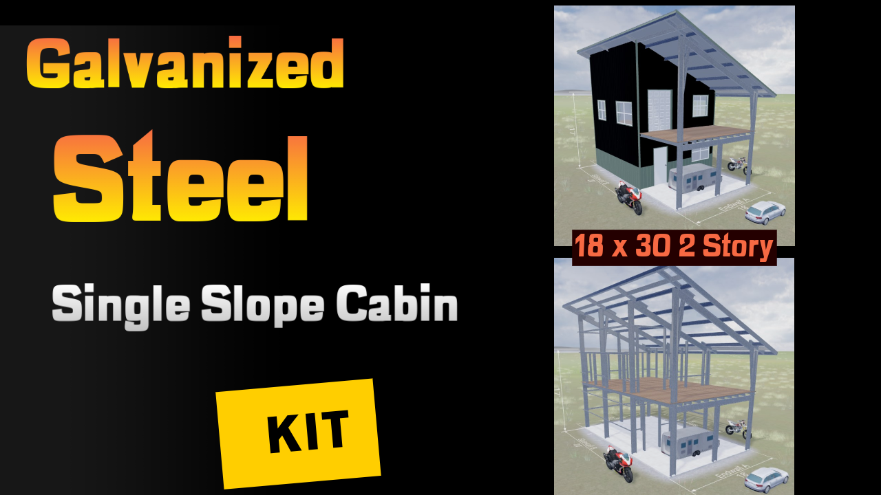 SINGLE SLOPE ROOF CABIN - Easy Up Eco Structures
